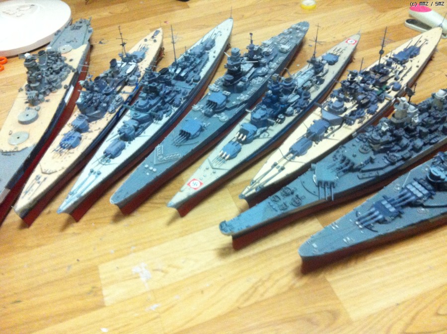MMZ - 1/350 battle ship collection